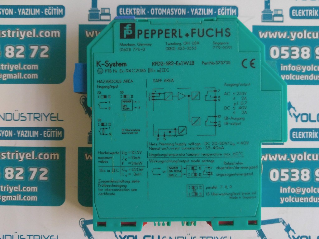 KFD2-SR2-Ex1.W.LB Pepperl+Fuchs Switch Amplifier fiyatı,